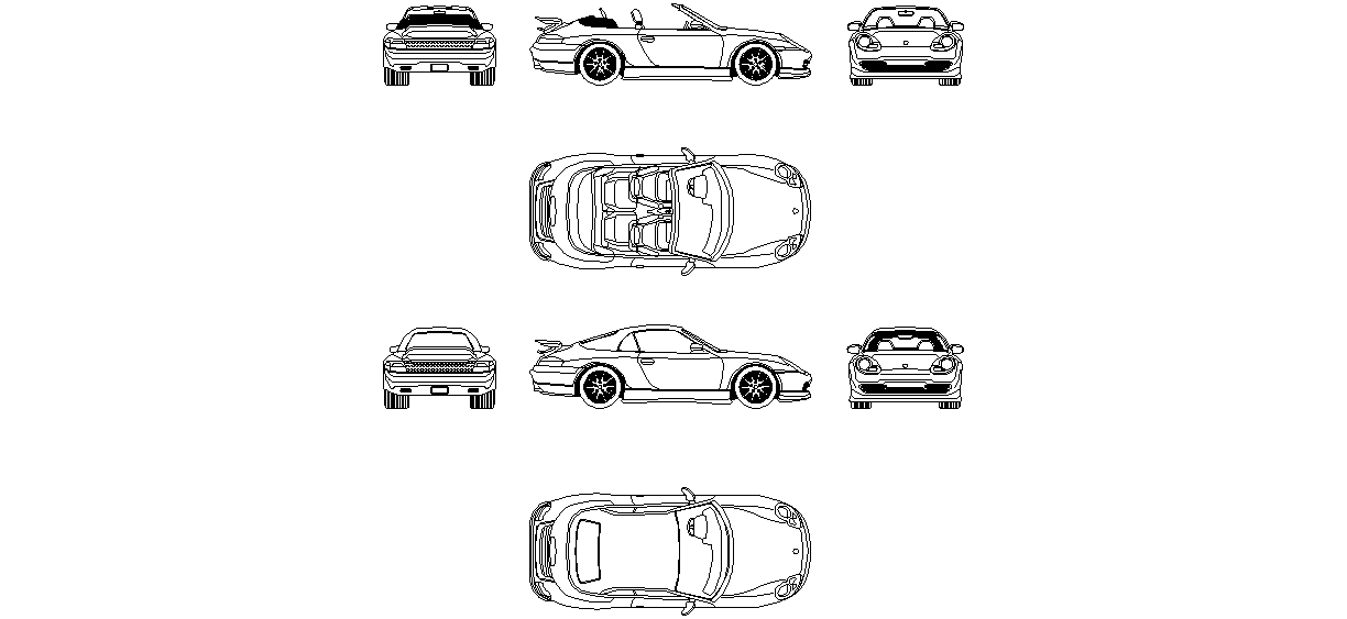 911 Porsche boxter - porsche boxster autocad - free porsche dwg