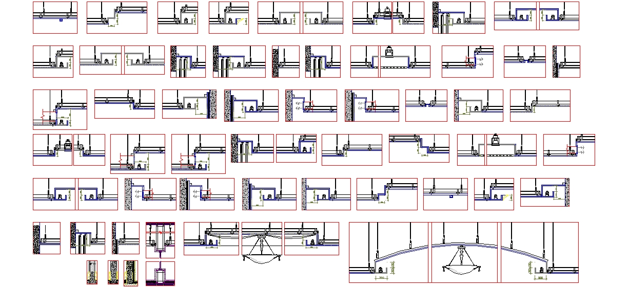 Alçıpan asma tavan detayları dwg - asma tavan detay dwg - asma tavan ...