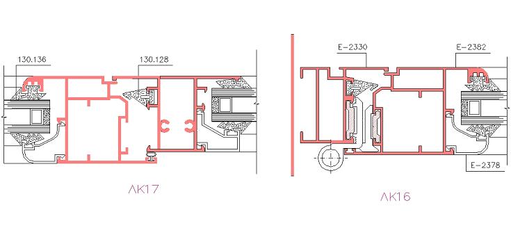 Alüminyum pencere detayı dwg - autocad alüminyum pencere çizimi