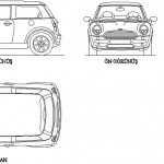 Modifiyeli mini cooper s çizimi - autocad modifiyeli mini cooper s tefrişi